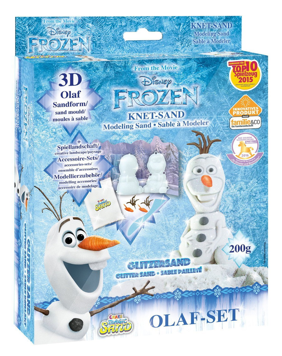 Disney Frozen „Olaf-Set“ Knet Sand - Familienspiel- und Kinderspielmagazin